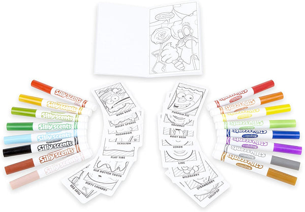 Crayola Silly Scents Coloring Book & Scented Markers, Fair Coloring Pa ...